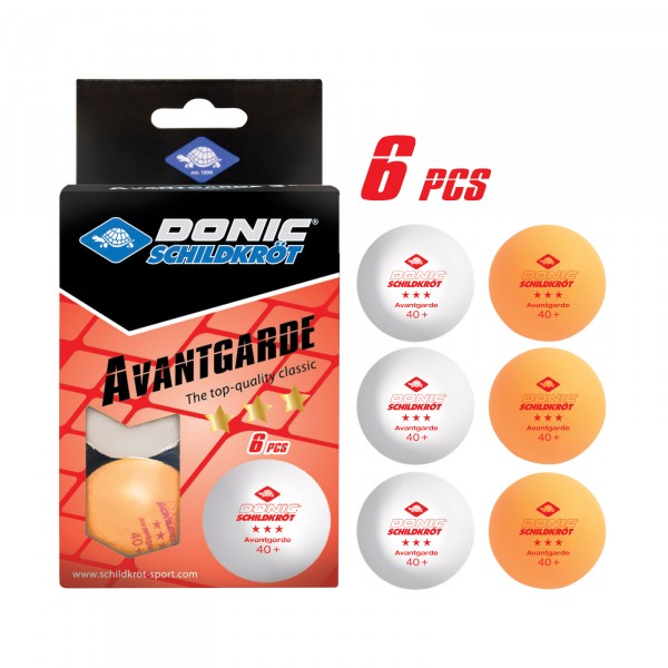 Donic-Schildkröt palline da ping-pong 3 Stern Avantgarde Poly - Fitshop
